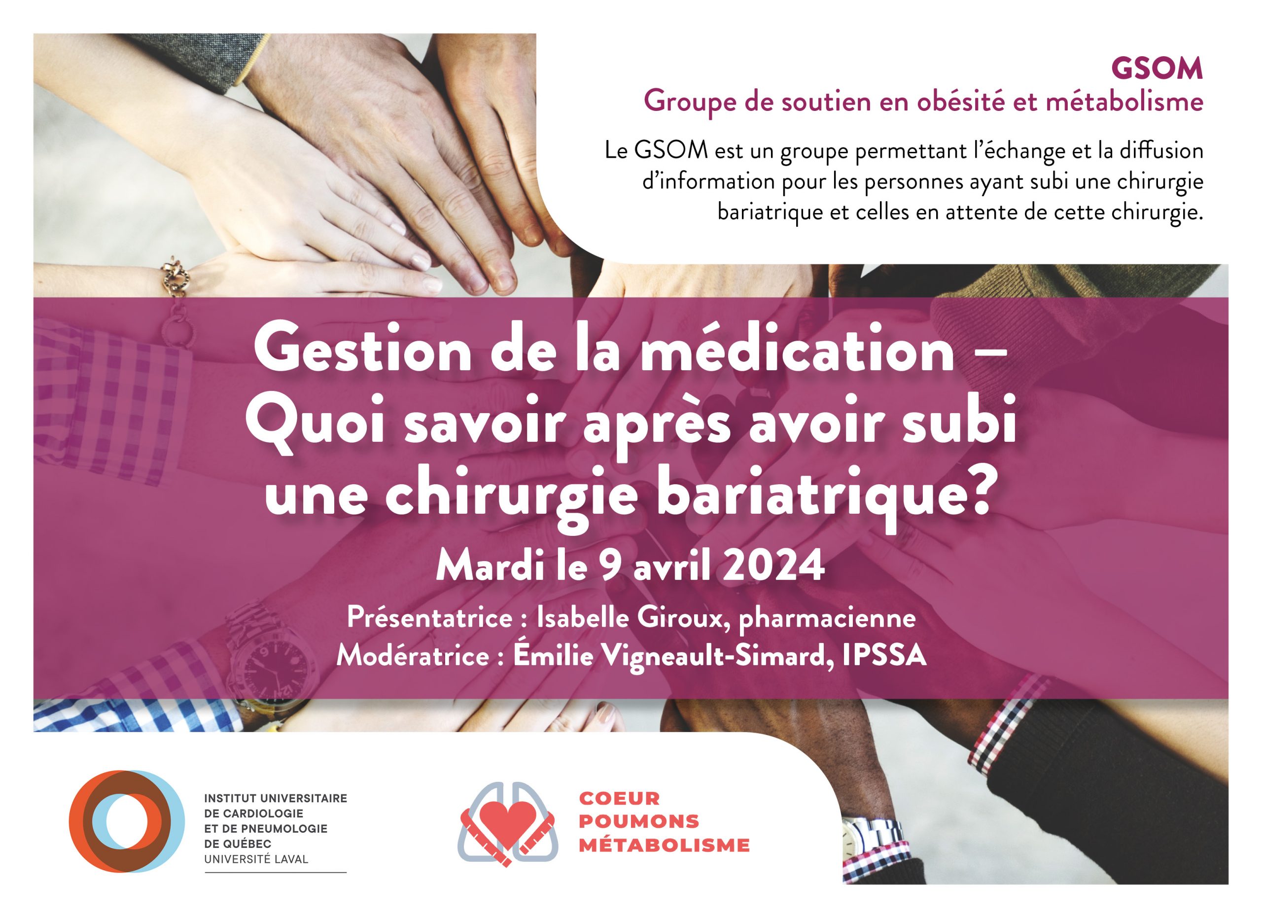 9 avril 2024 - Gestion de la médication - Quoi savoir après avoir subi ...